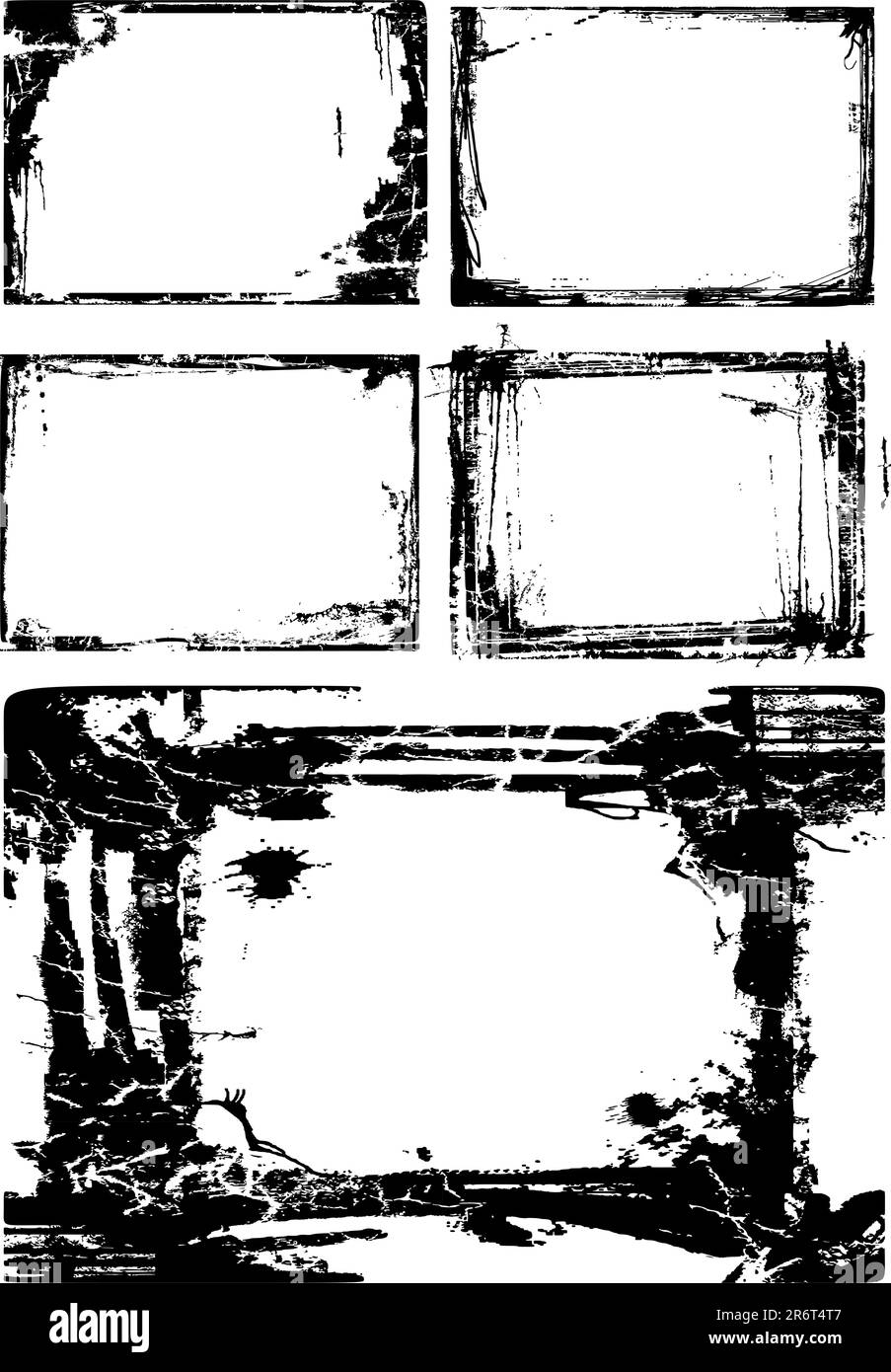 Grunge texture border design for your label Stock Vector Image & Art ...