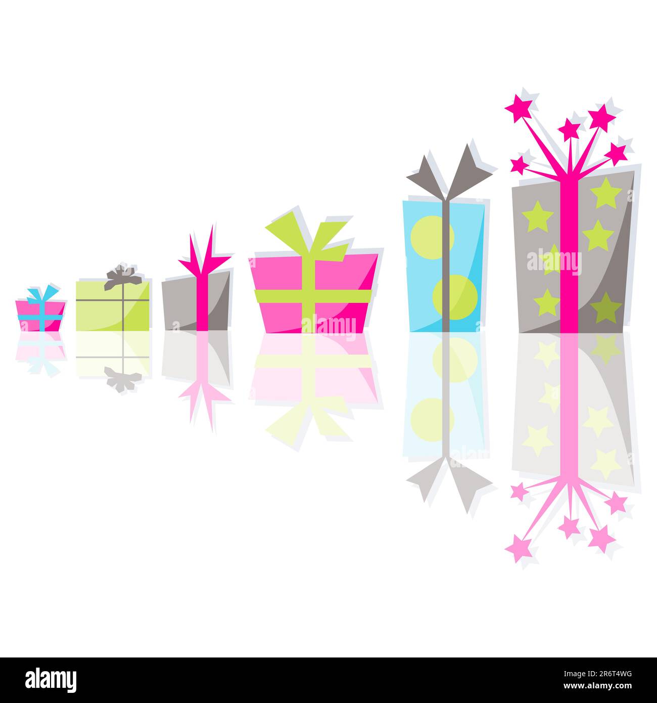 Christmas gift boxes pattern Stock Vector Images - Alamy