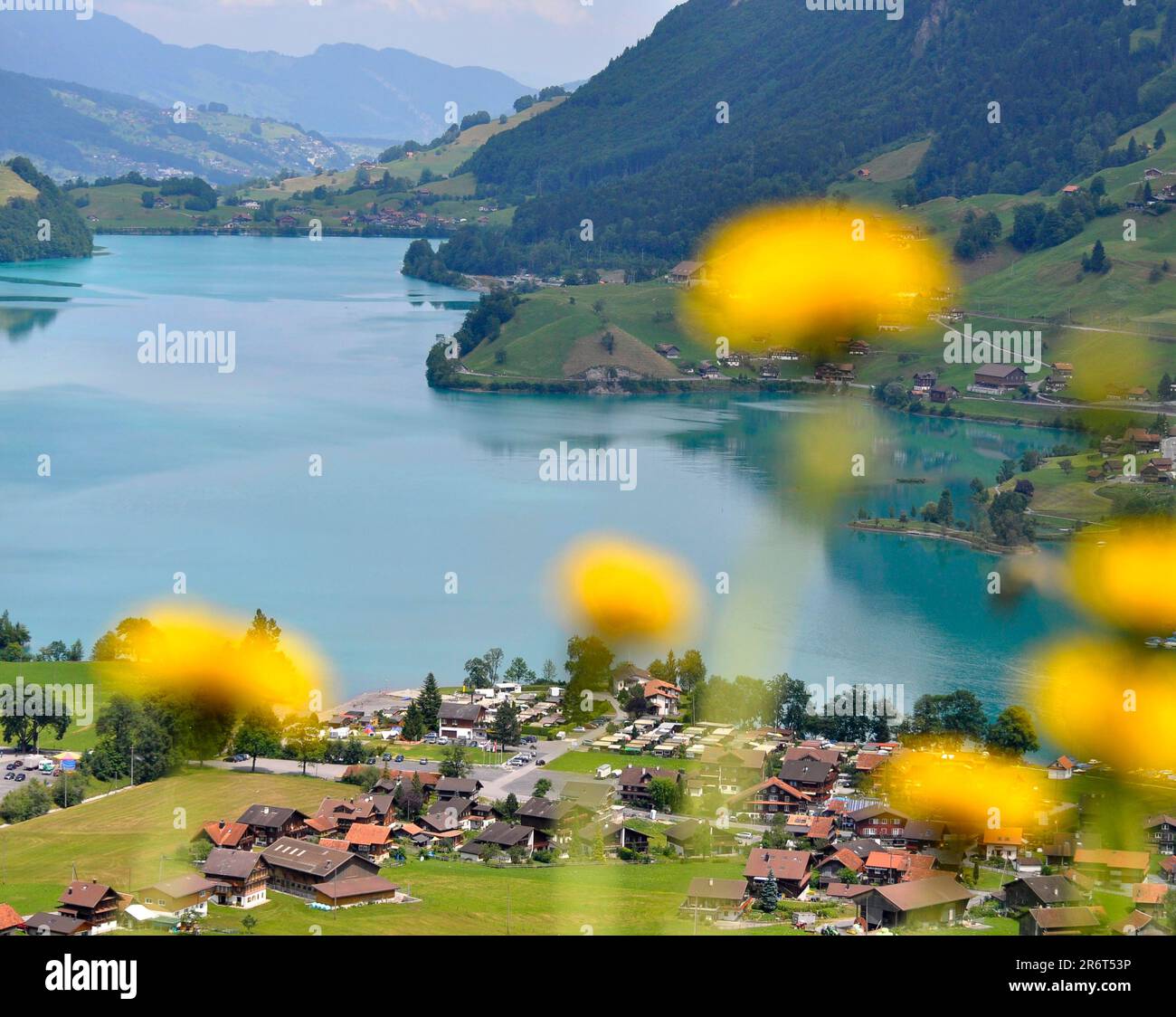 Lungern, Lake, Town of Lungern, Switzerland Stock Photo - Alamy