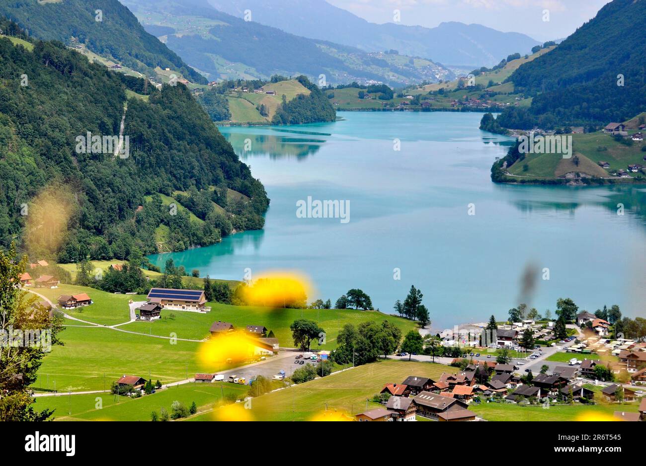 Lungern, Lake, Town of Lungern, Switzerland Stock Photo - Alamy