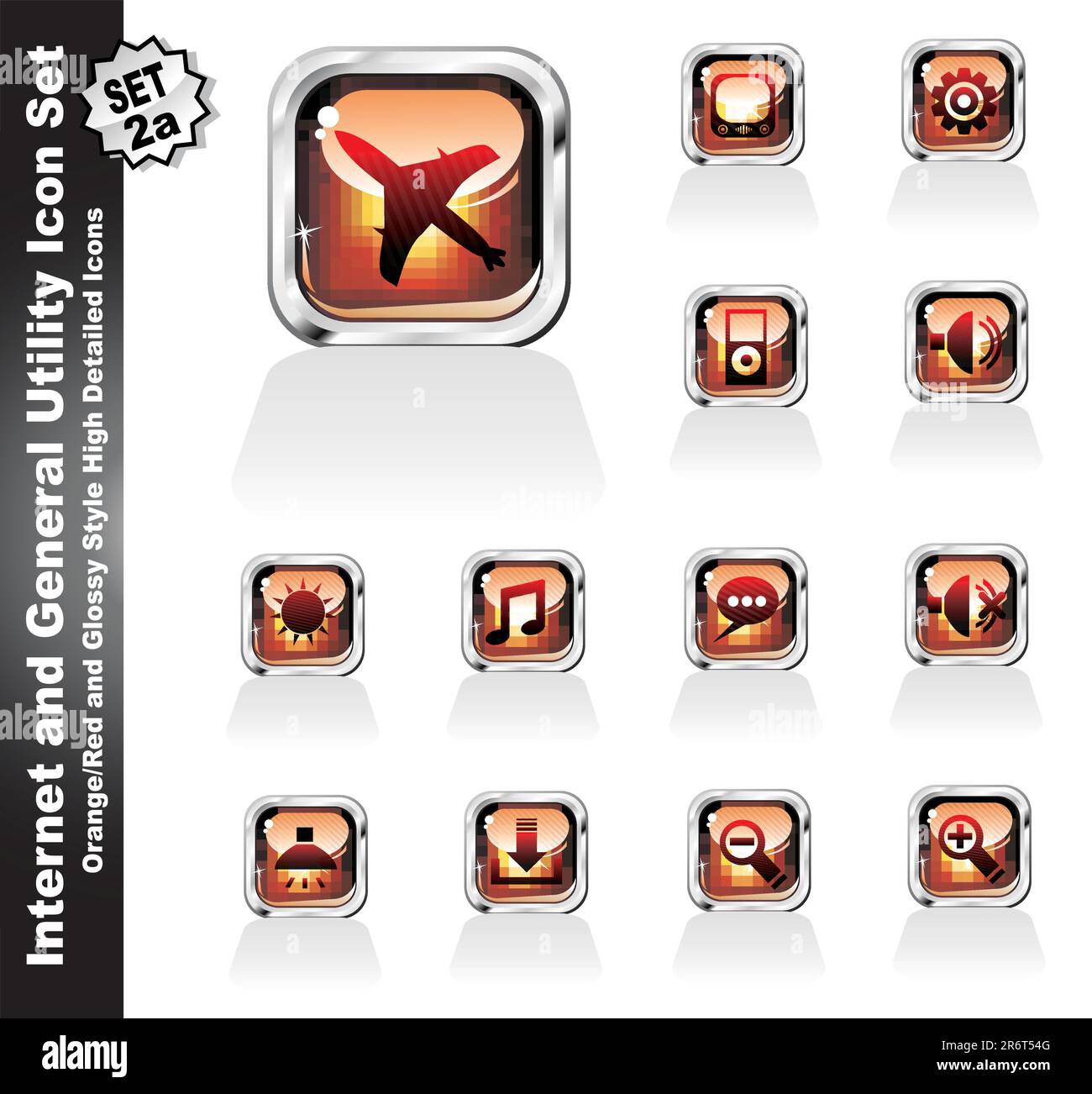Internet and General Utility Icon Collection Set - 2a Stock Vector ...