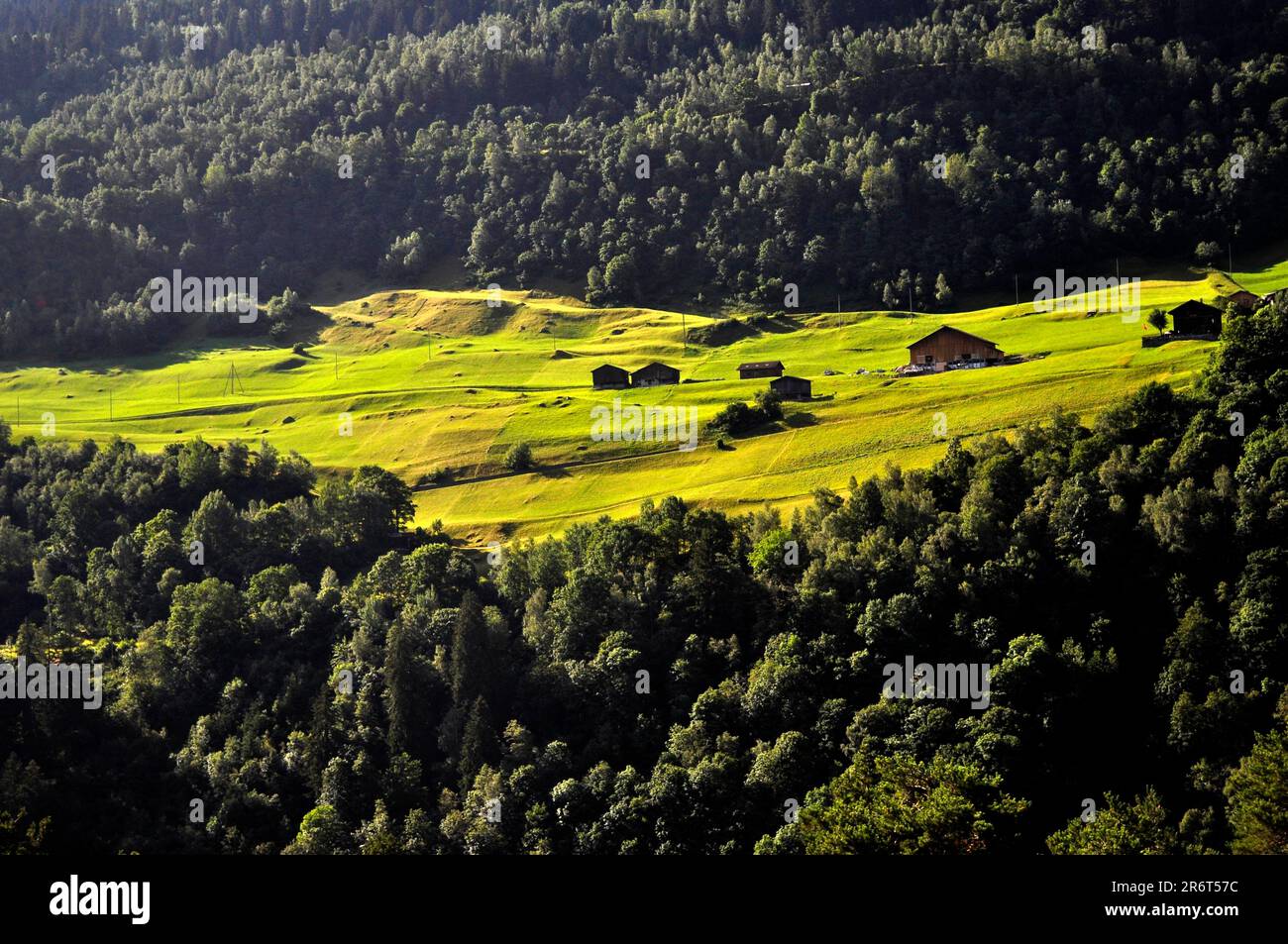 Switzerland, railway line to Thusis, Matterhorn Gotthard Railway Stock ...