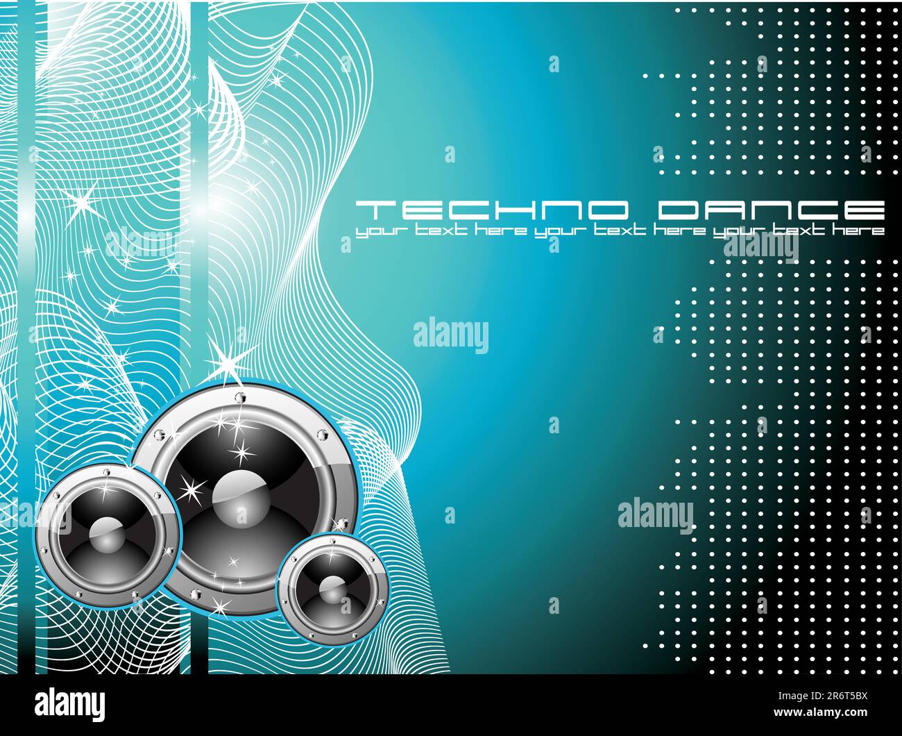 Colorful Techno Dance Futuristic Background Stock Vector Image & Art ...