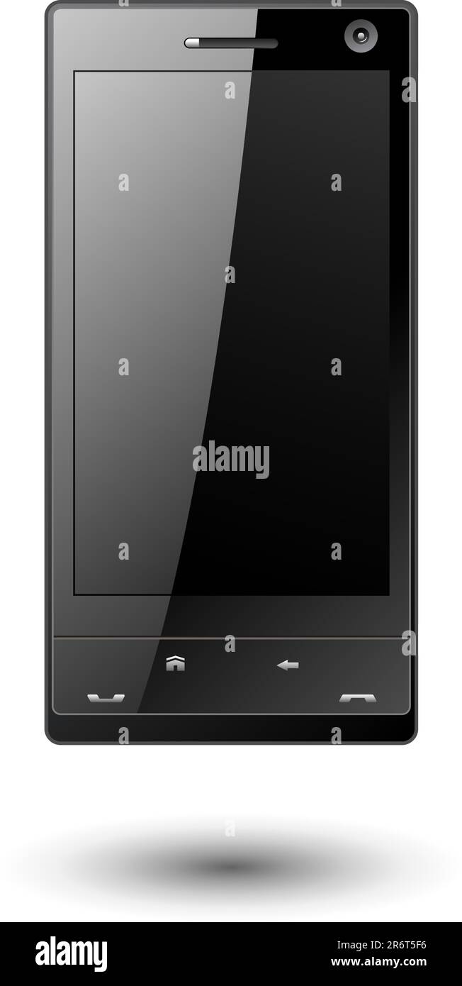 Mobile phone editable vector illustration Stock Vector Image & Art - Alamy