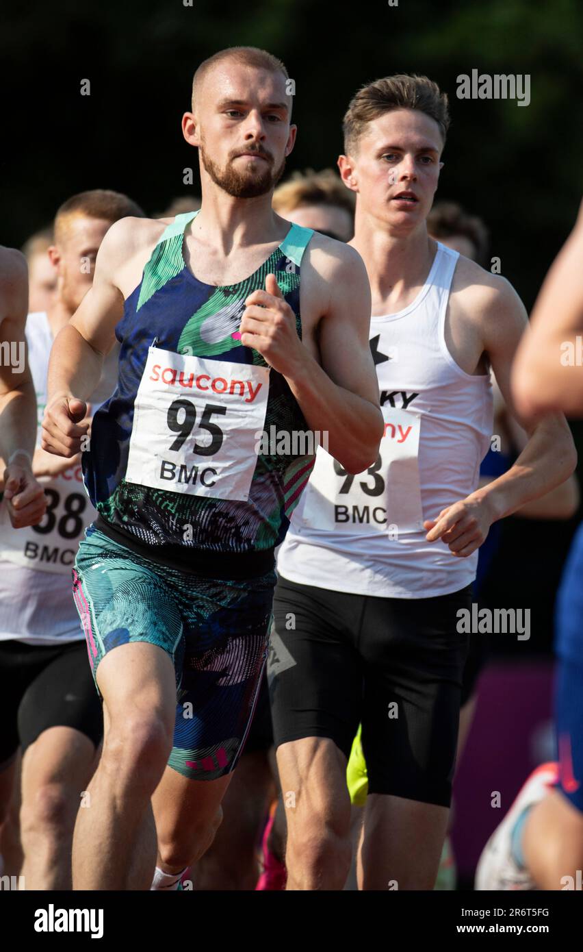 Archie Davis (95) of Brighton Phoenix competing in the men’s 1500m A ...