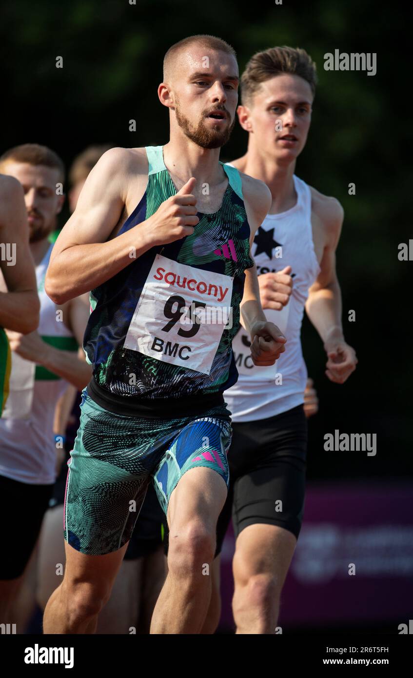 Archie Davis (95) of Brighton Phoenix competing in the men’s 1500m A ...