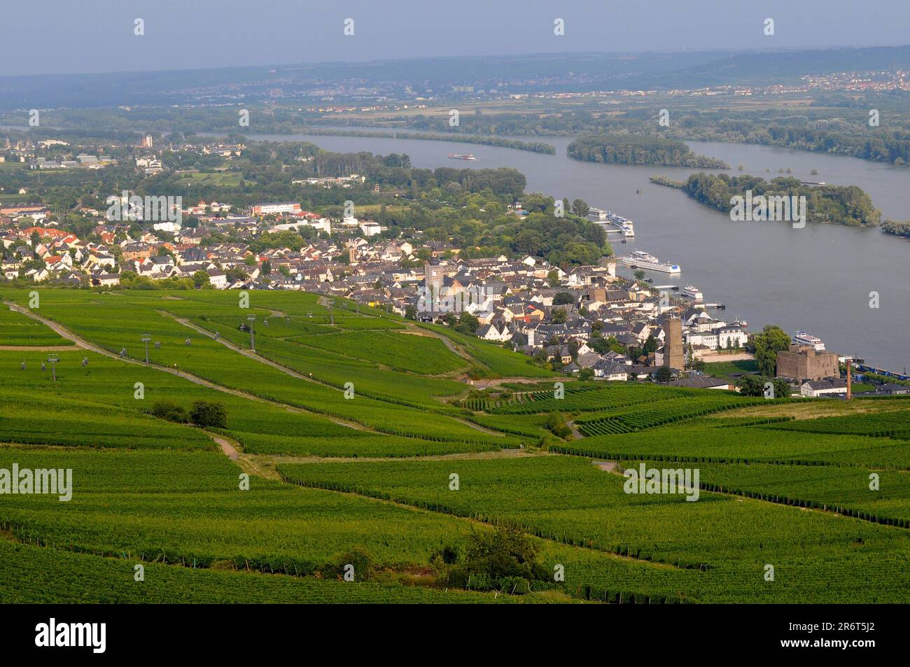 Ruedesheim am Rhein, Niederwald Monument, UNESCO World Heritage Upper ...