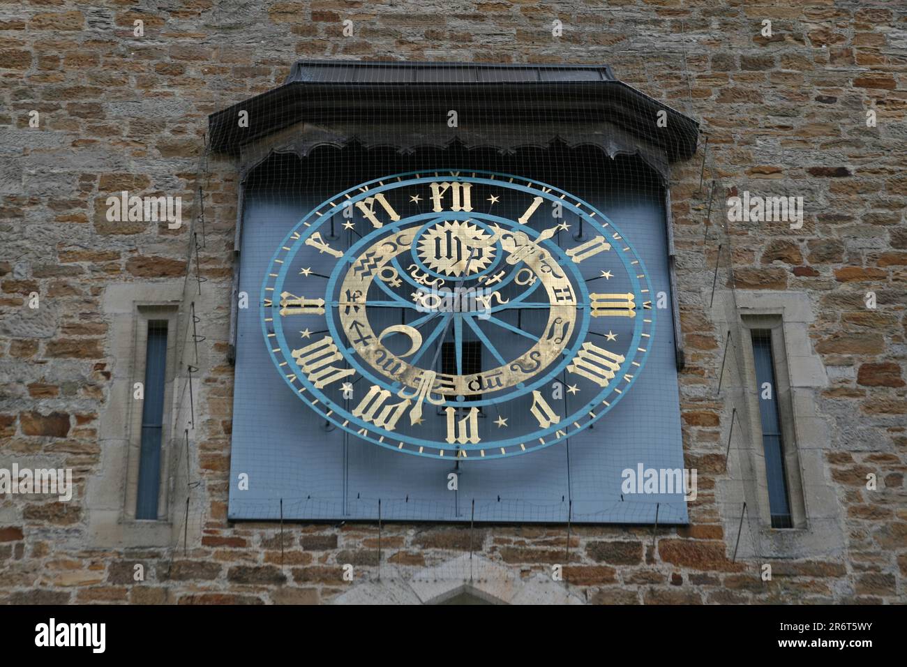 Mainfranken, Town Hall Clock Stock Photo - Alamy