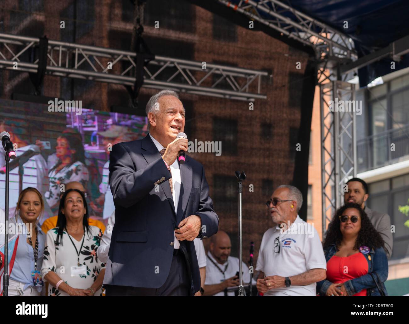 New York City, USA. 10th June, 2023. Nick Lugo, founder of the 116th ...