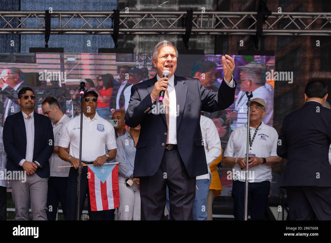 New York City, USA. 10th June, 2023. Nick Lugo, founder of the 116th ...