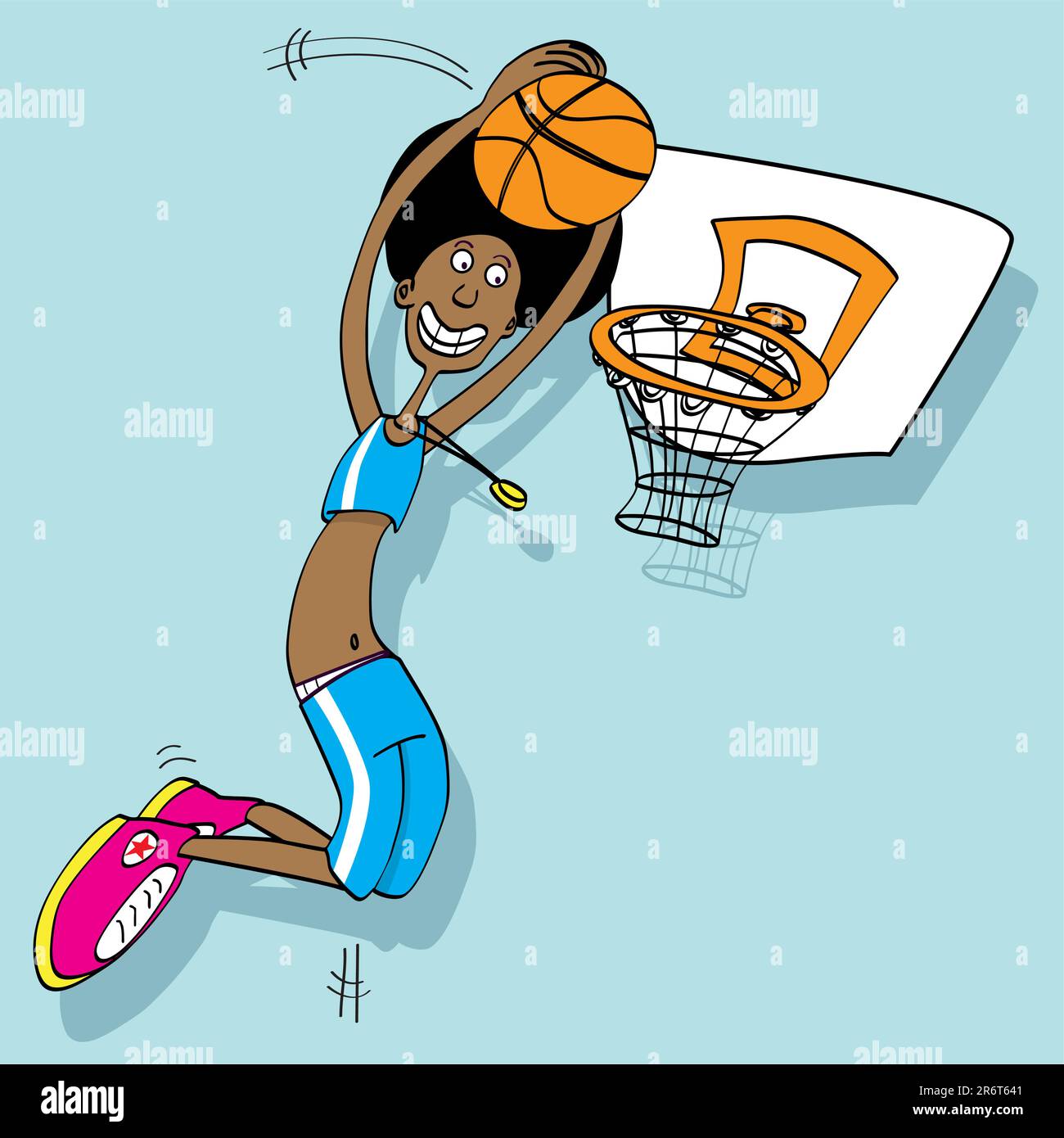 A basketball player cartoon's style Stock Vector Image & Art - Alamy