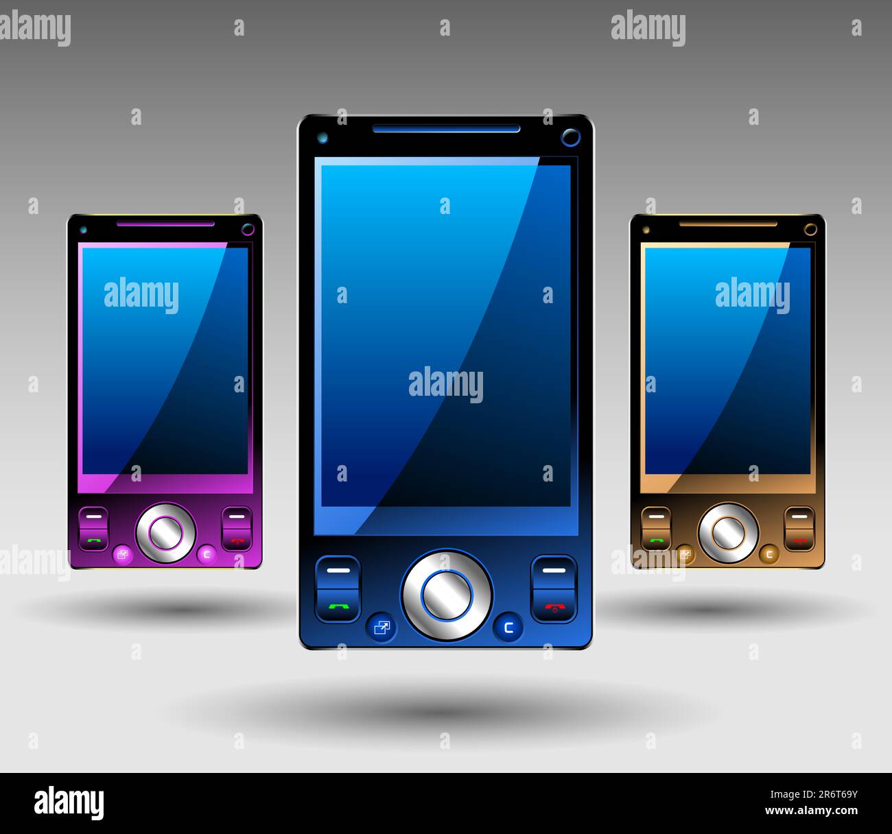 Mobile phone editable vector illustration Stock Vector Image & Art - Alamy