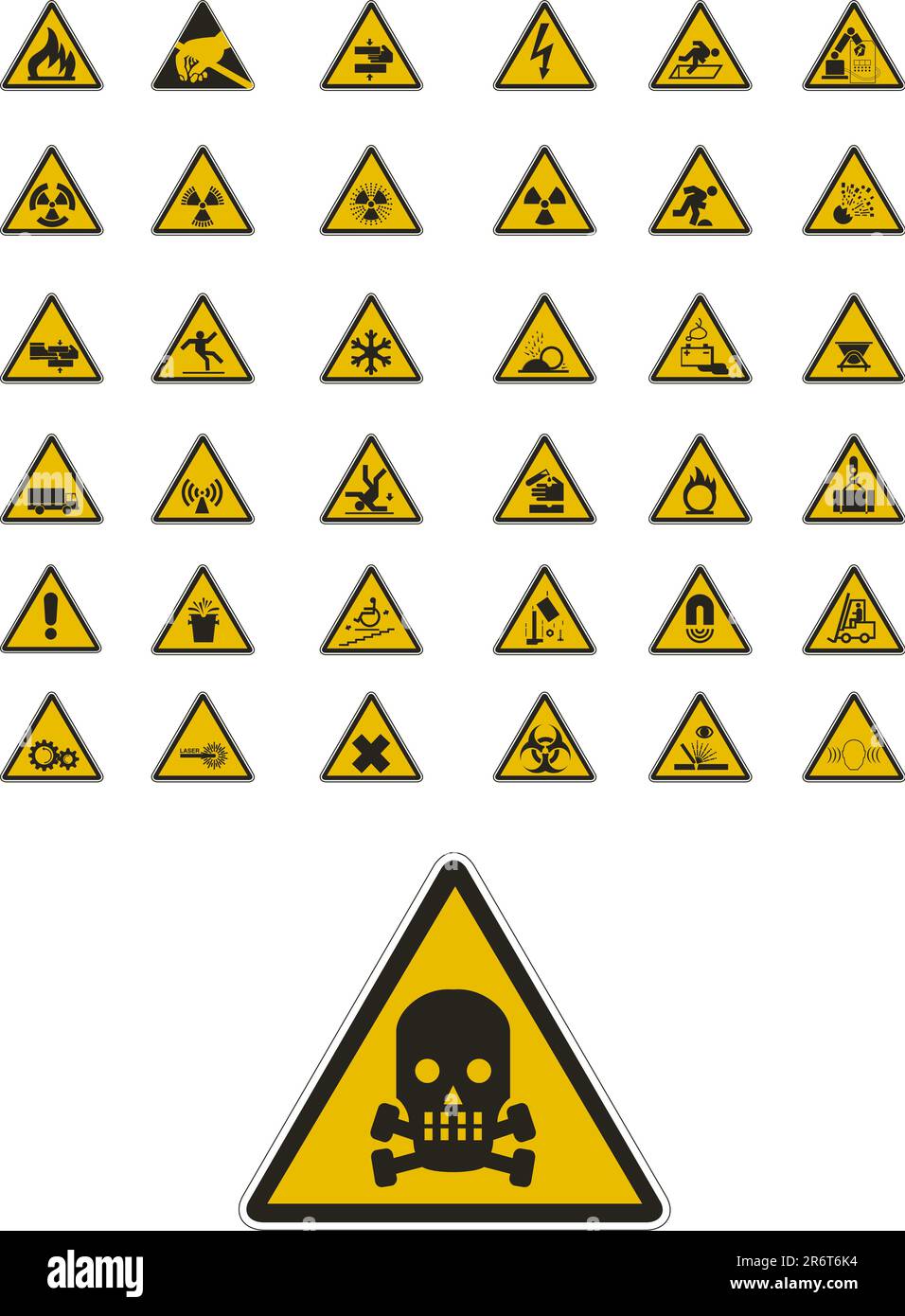 Abstract vector warning and safety signs Stock Vector Image & Art - Alamy