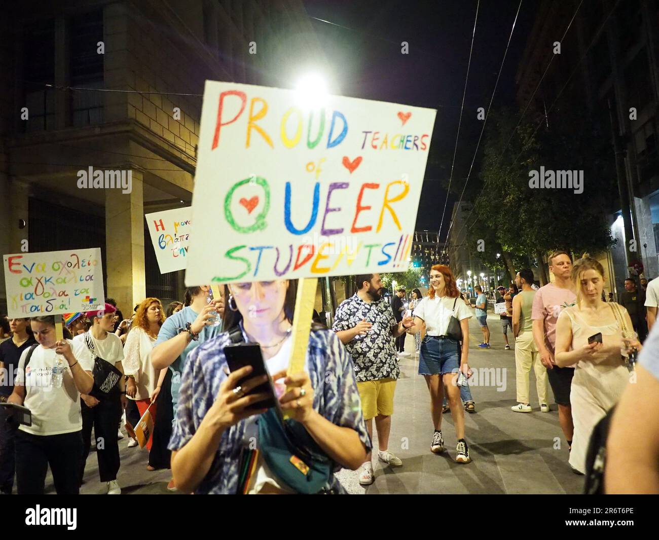 Athens, Greece. 10th June, 2023. Thousands of people take part in the ...