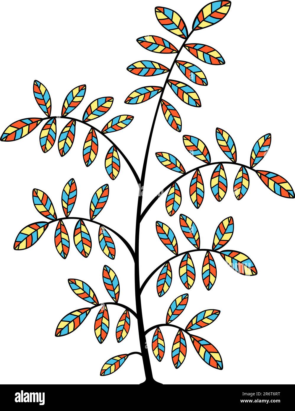 Editable vector illustration of a small tree Stock Vector Image & Art ...