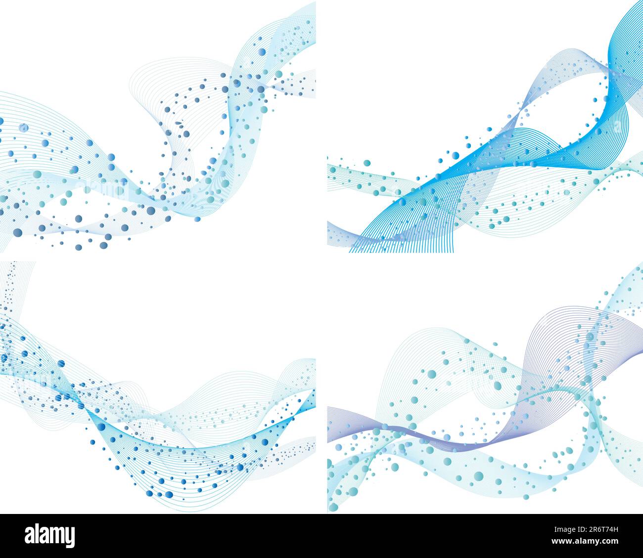 Abstract water vector backgrounds set with bubbles of air Stock Vector ...