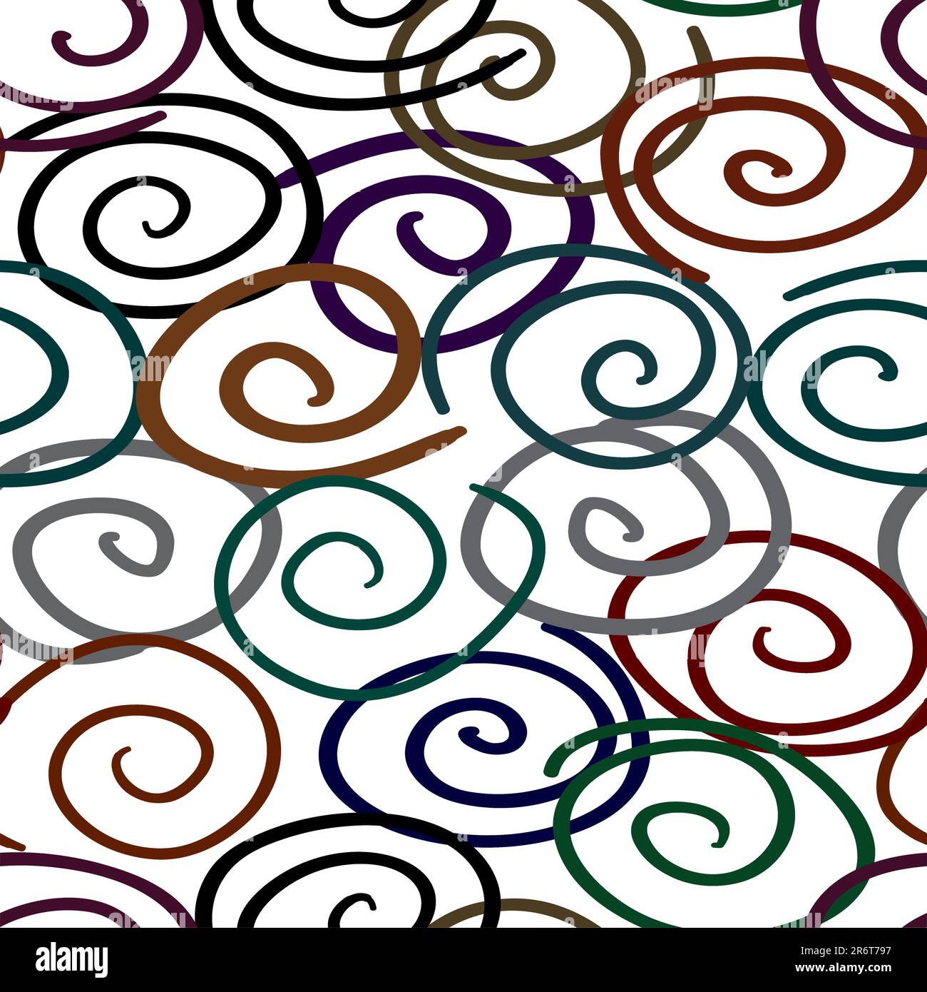 Abstract twist-line background. Seamless. Dark palette. Vector ...