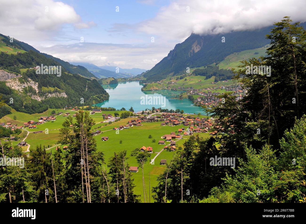 Switzerland, Lake Lungern Stock Photo - Alamy