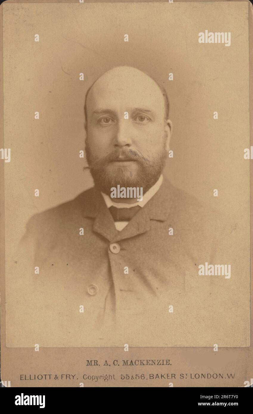 Portrait of the composer and conductor Sir Alexander Campbell Mackenzie ...