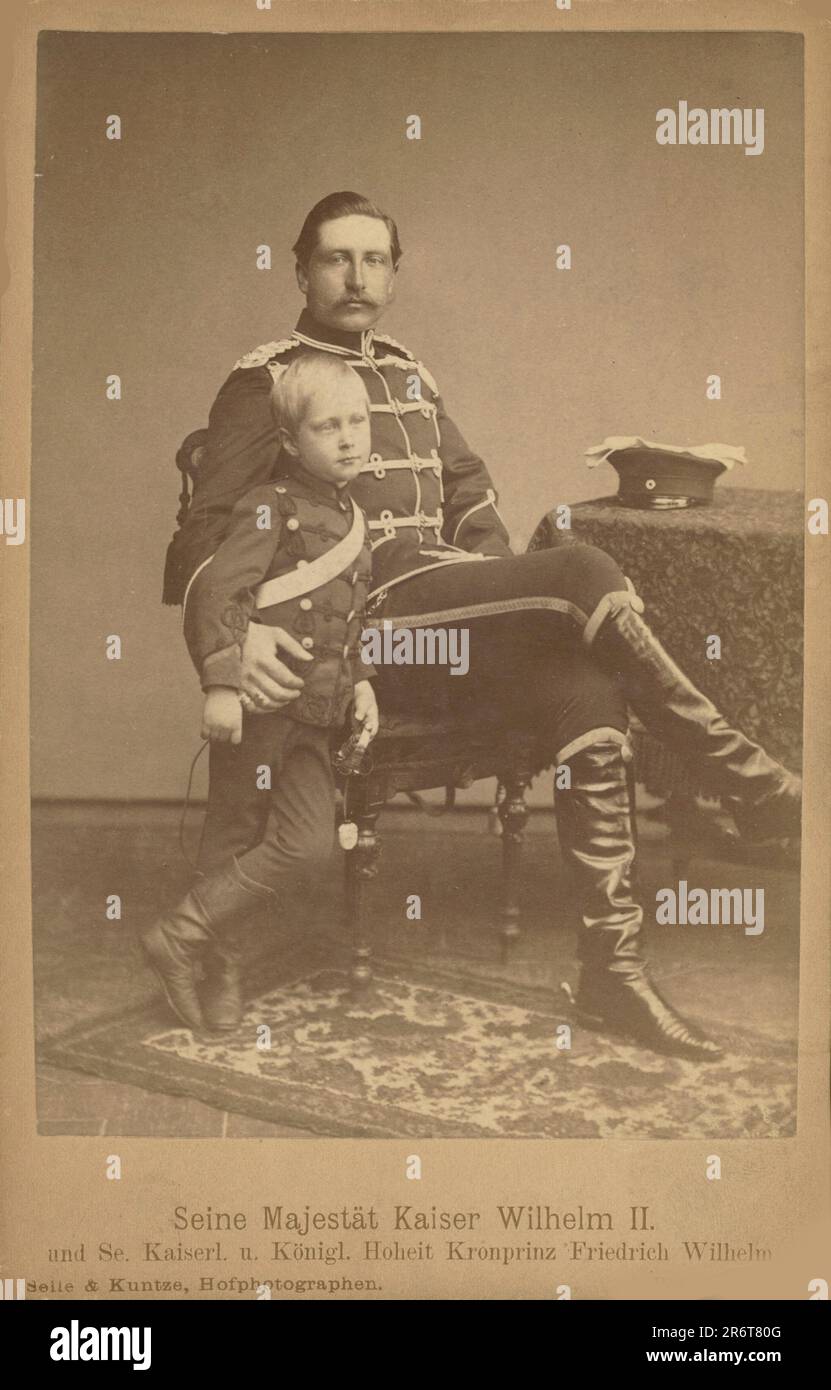 Portrait of German Emperor Wilhelm II (1859-1941), King of Prussia ...