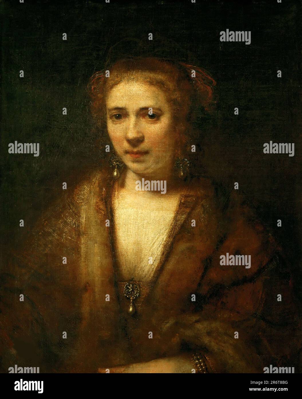 Portrait of Hendrickje Stoffels (1625-1662). Museum: Musee du Louvre ...