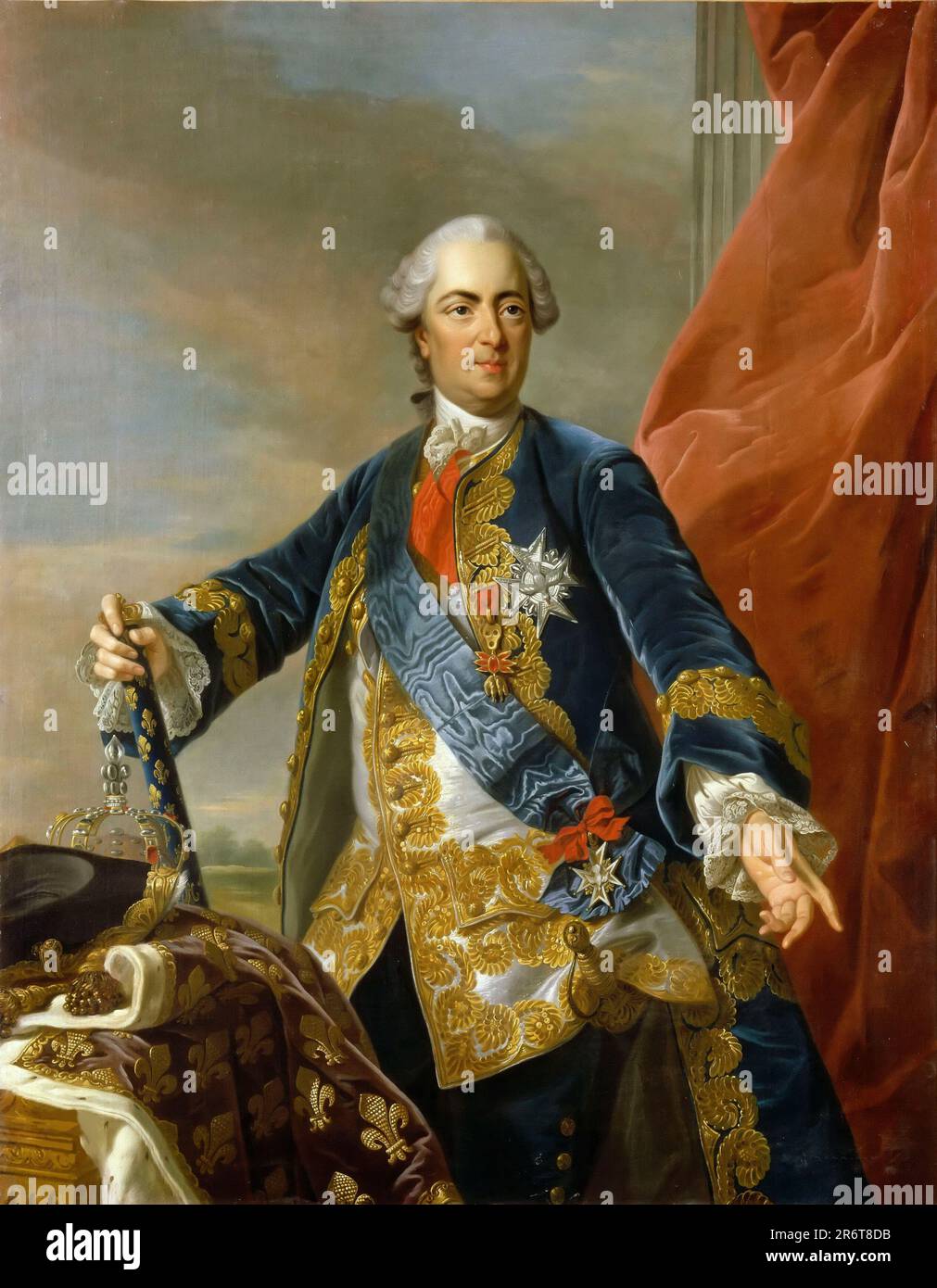 Portrait of the King Louis XV of France (1710-1774). Museum: Musee du ...