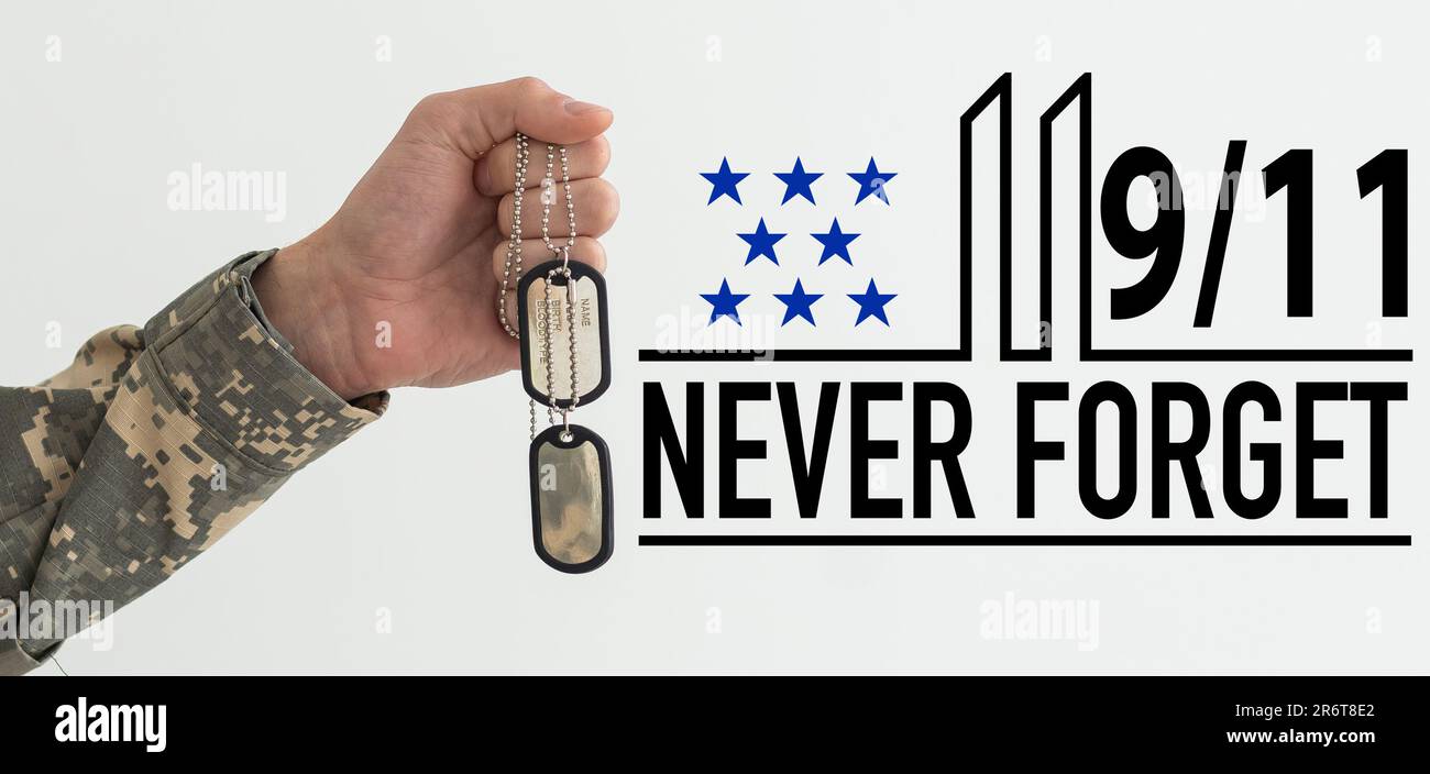 Never Forget the Fallen Patriot Day September 11 Stock Photo - Alamy