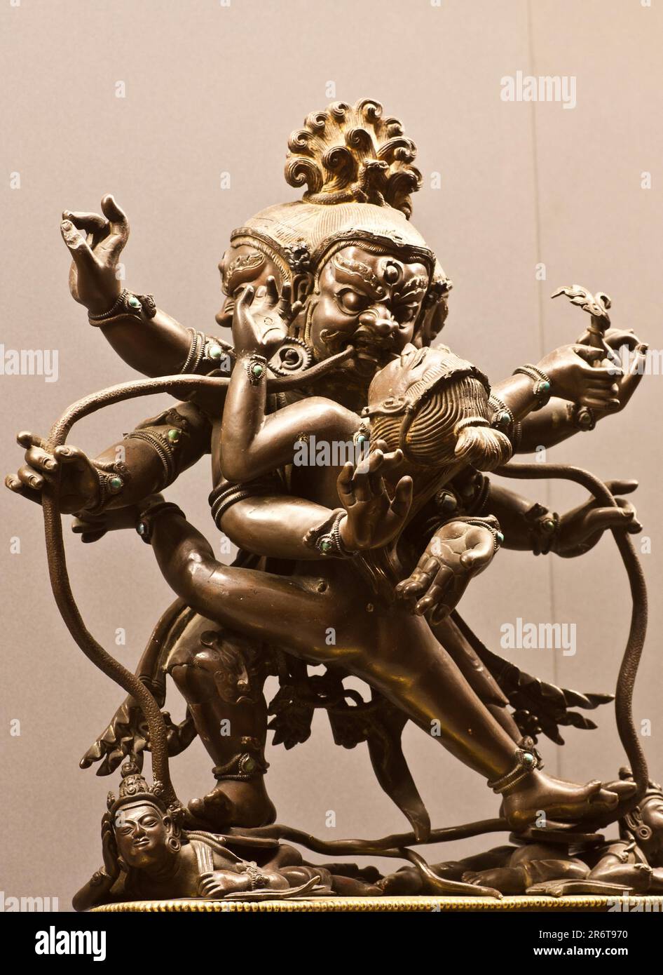 Statue of holy couple, south east of Asia Stock Photo - Alamy