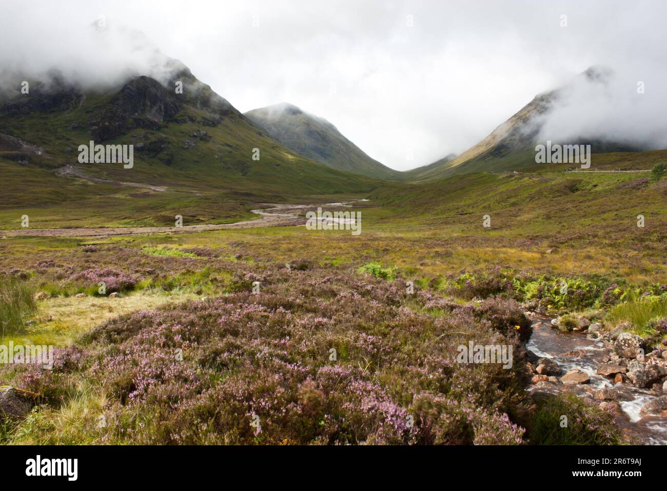 Scottish landscape in a cloudy day - Sutherland region Stock Photo - Alamy