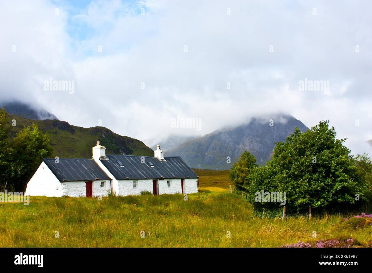 Isolated Scottish house in the Higlands, Scotland, United Kingdom Stock ...