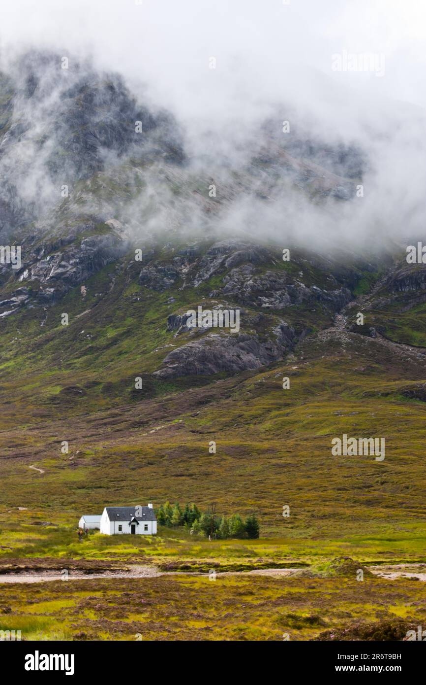 Isolated Scottish house in the Higlands, Scotland, United Kingdom Stock ...
