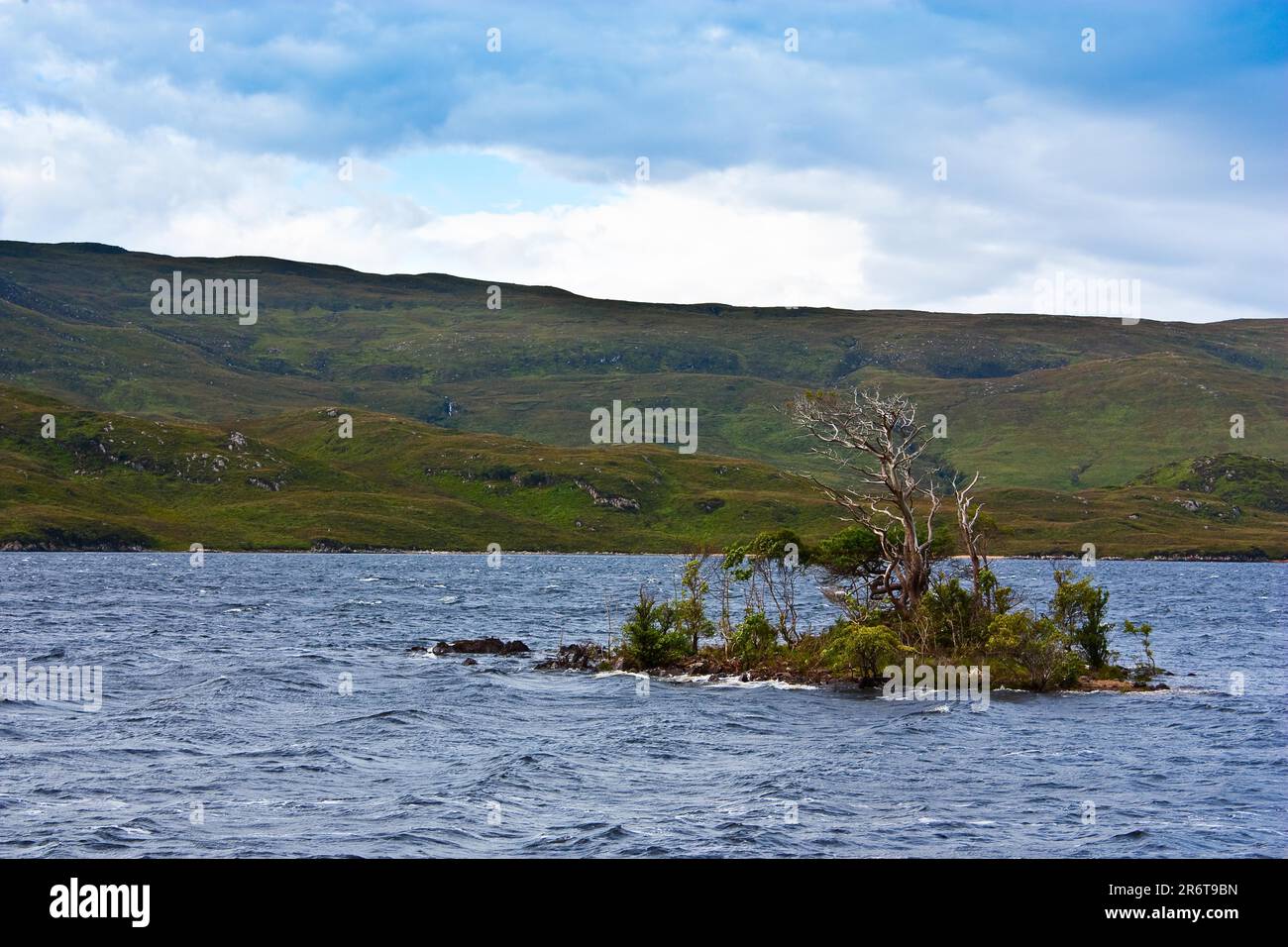 Scottish landscape in a cloudy day - Sutherland region Stock Photo - Alamy