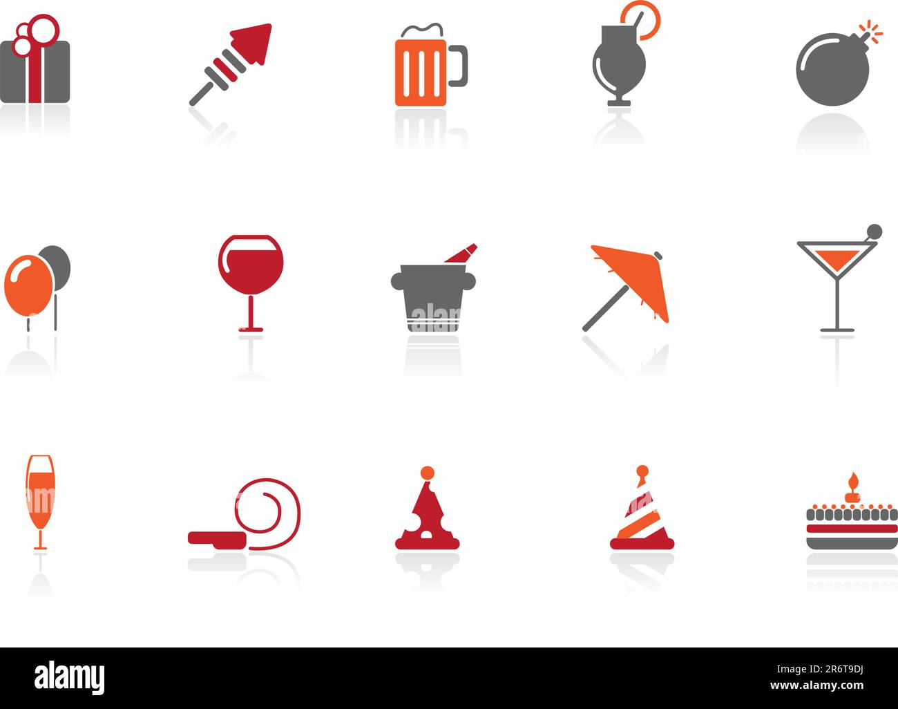 Party and Celebration icons for your website Stock Vector Image & Art ...