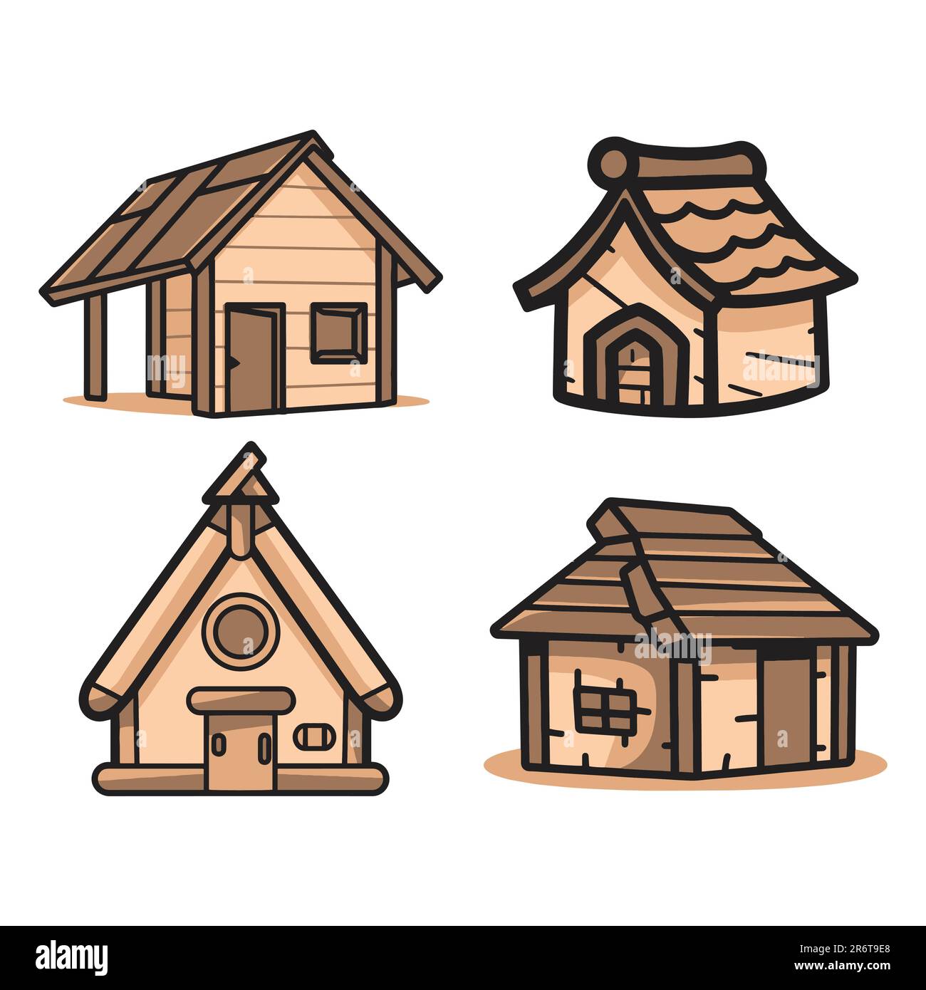 Log Cabin Clip Art Simple