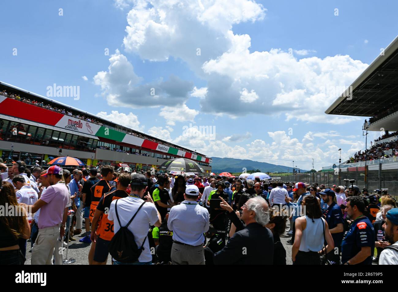 The Starting grid of Mugello International Circuit view during Race ...