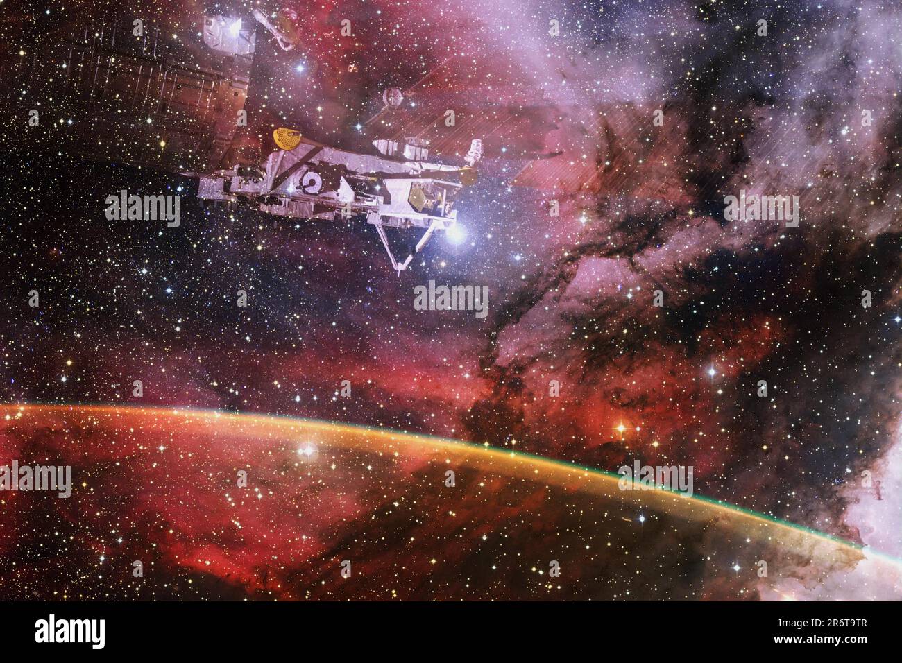 Deep space. Awesome science fiction render. Elements of this image ...