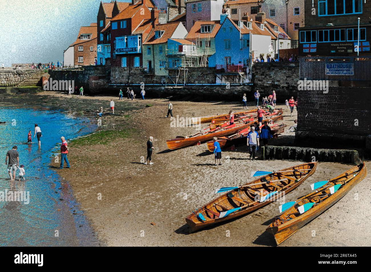 Whitby rowing boats hi-res stock photography and images - Alamy