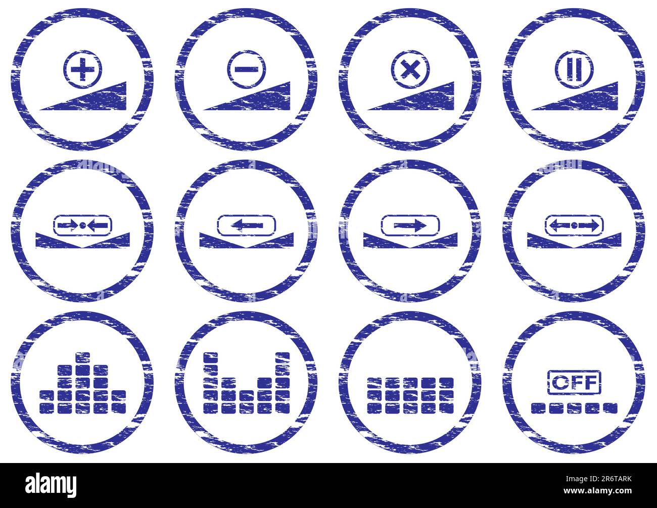 Gadget icons set. White - dark blue palette. Vector illustration Stock ...