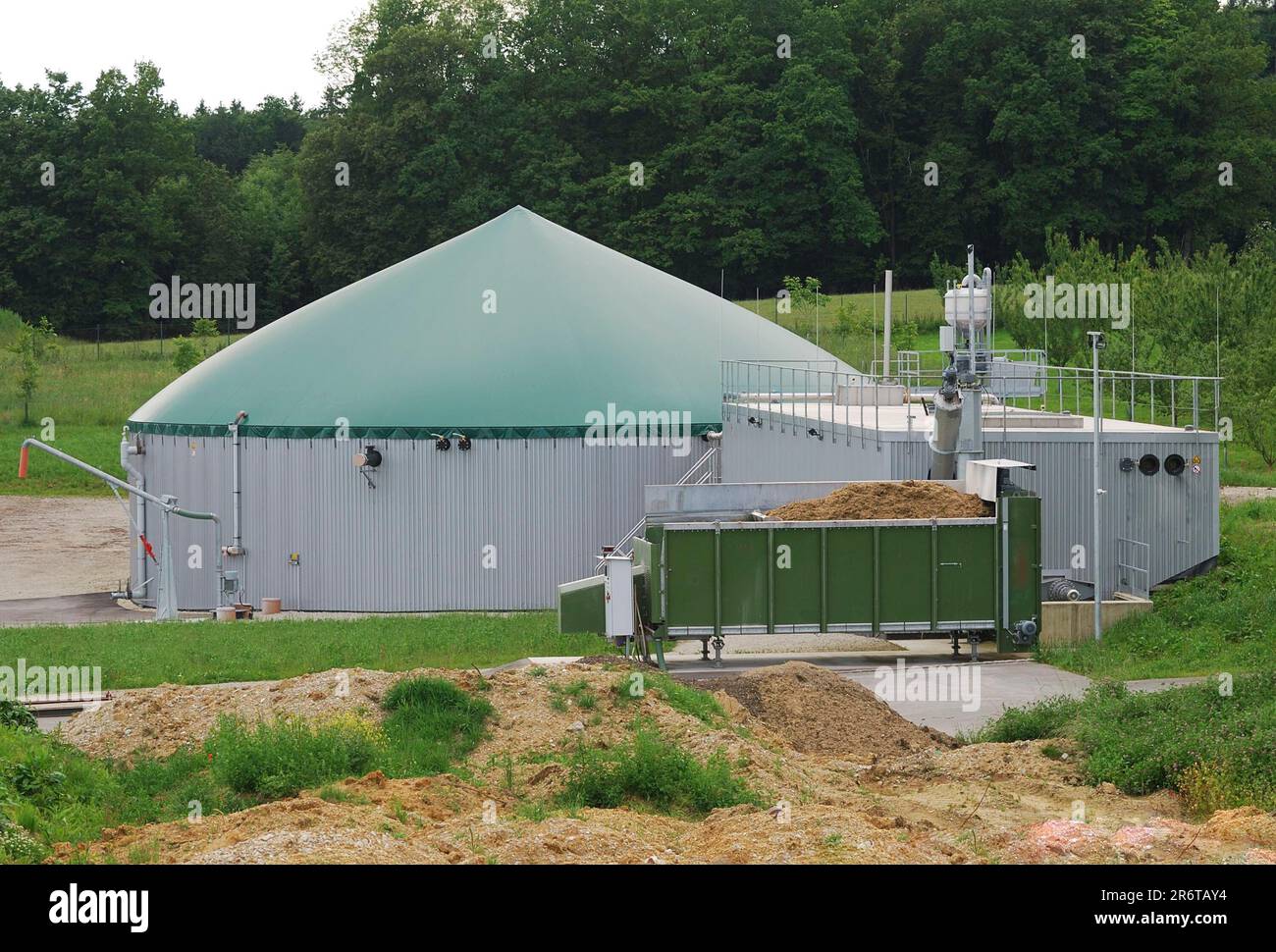Plant for ecological biogas production Stock Photo - Alamy