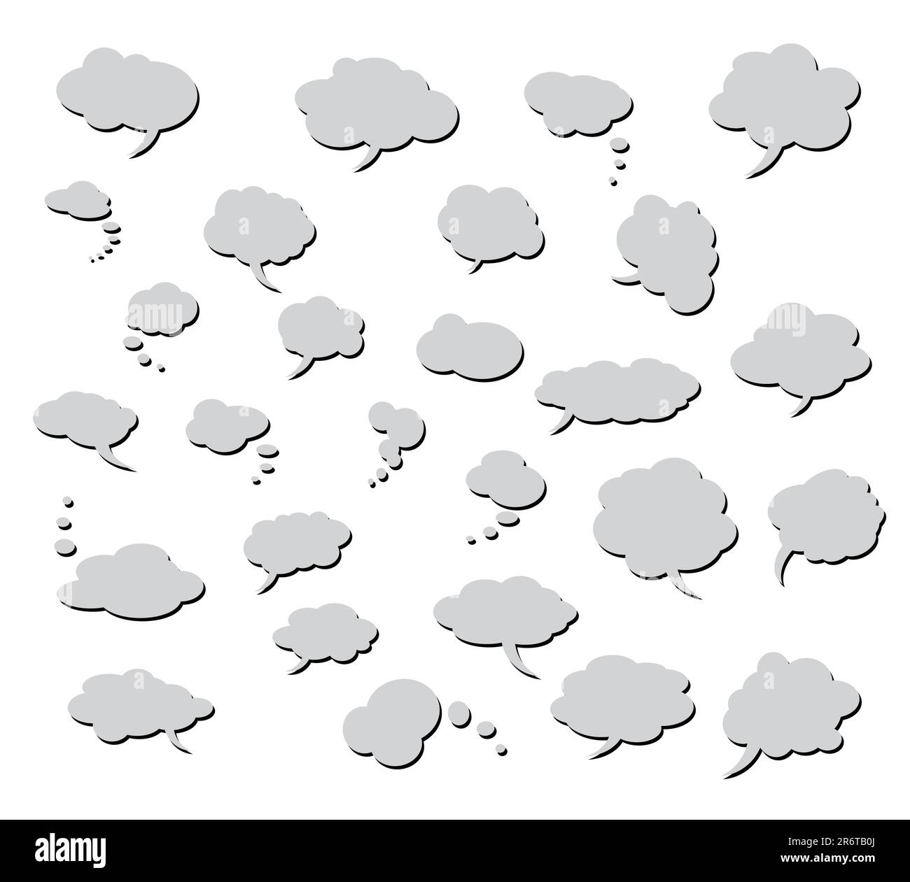 Collection of Various comic clouds - Set 3 Stock Vector Image & Art - Alamy