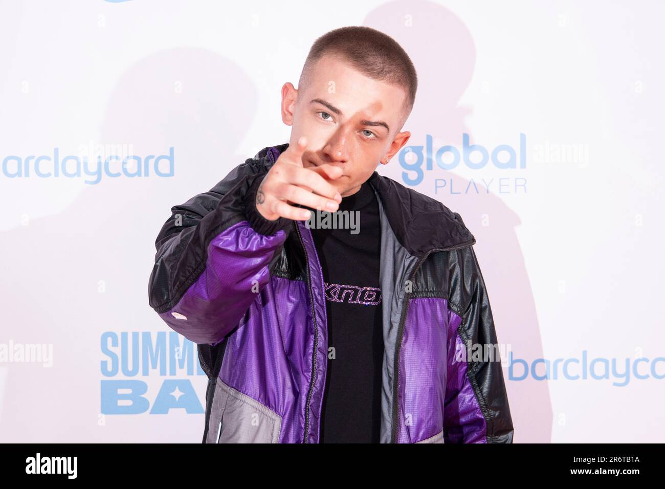 ArrDee poses for photographers upon arrival at the Capital FM ...