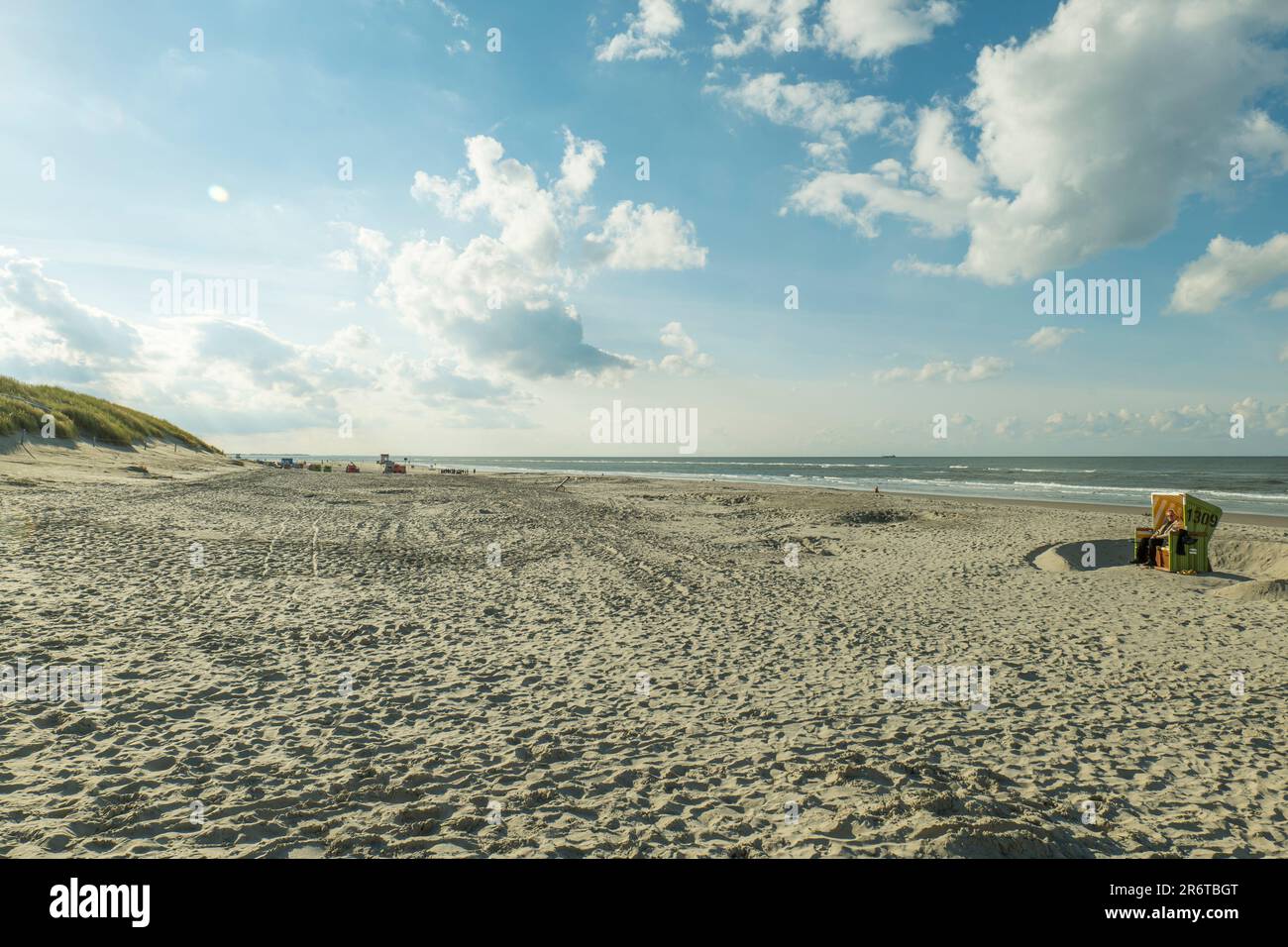 Beautiful island landscape of Langeoog, Germany, North Sea Stock Photo ...