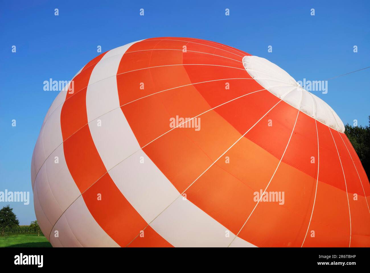 Envelope of a hot air balloon Stock Photo - Alamy