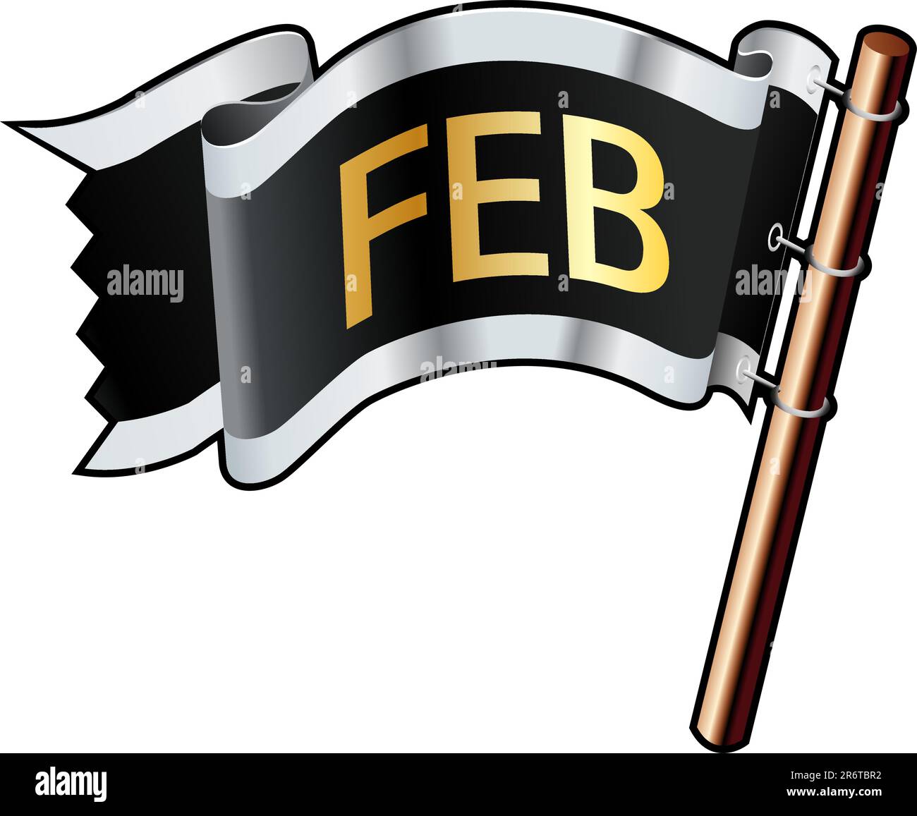 February calendar Stock Vector Images - Alamy