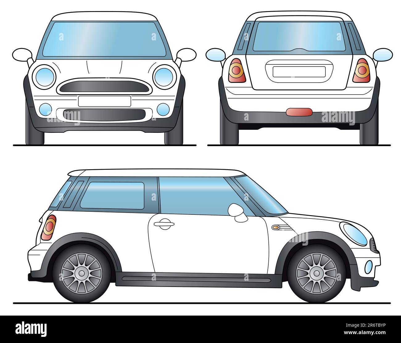 Car Template - Layout for presentation - also available in a Vector ...