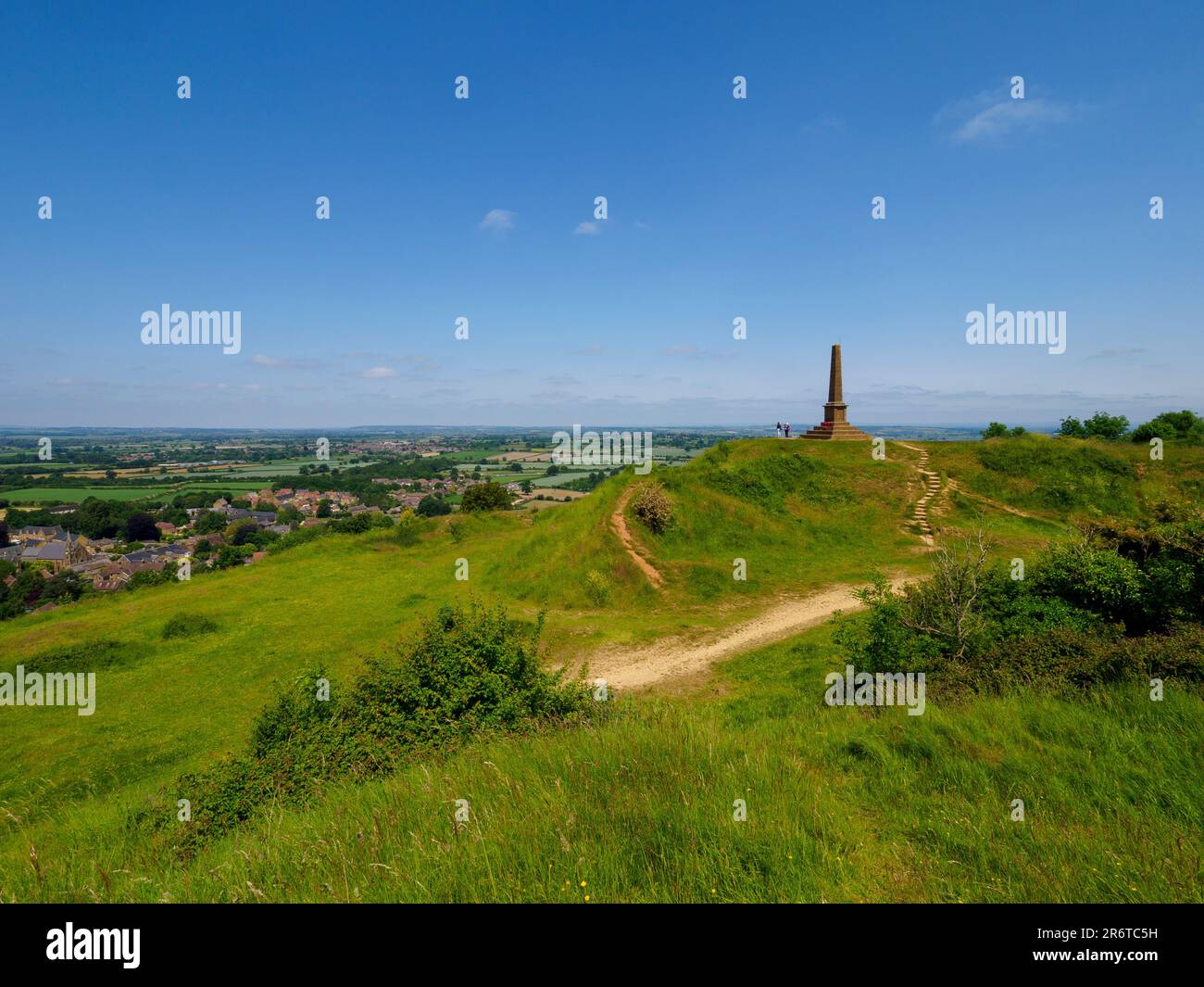 War memorial at Ham Hill Country Park, Somerset, UK Stock Photo - Alamy