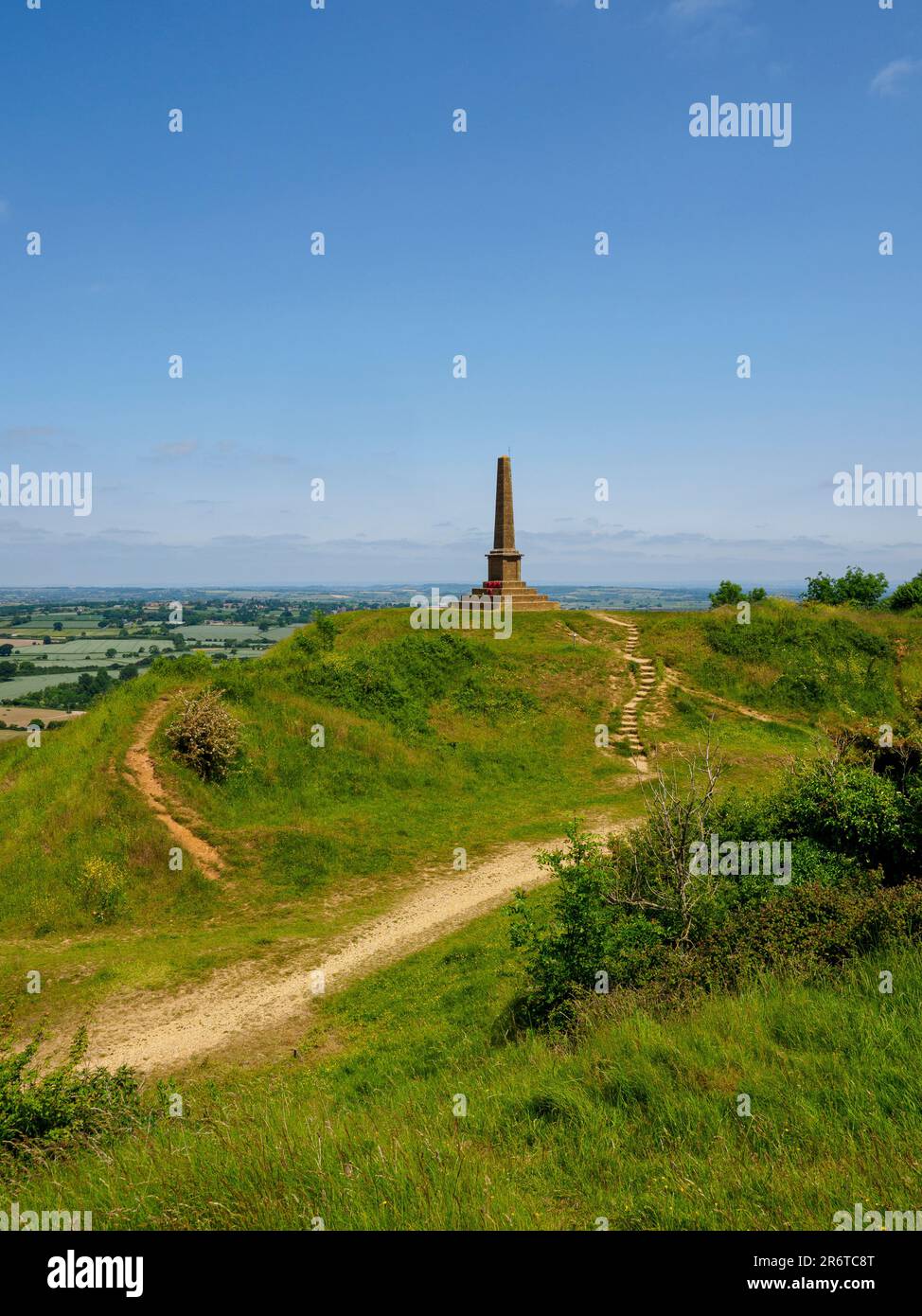 War memorial at Ham Hill Country Park, Somerset, UK Stock Photo - Alamy