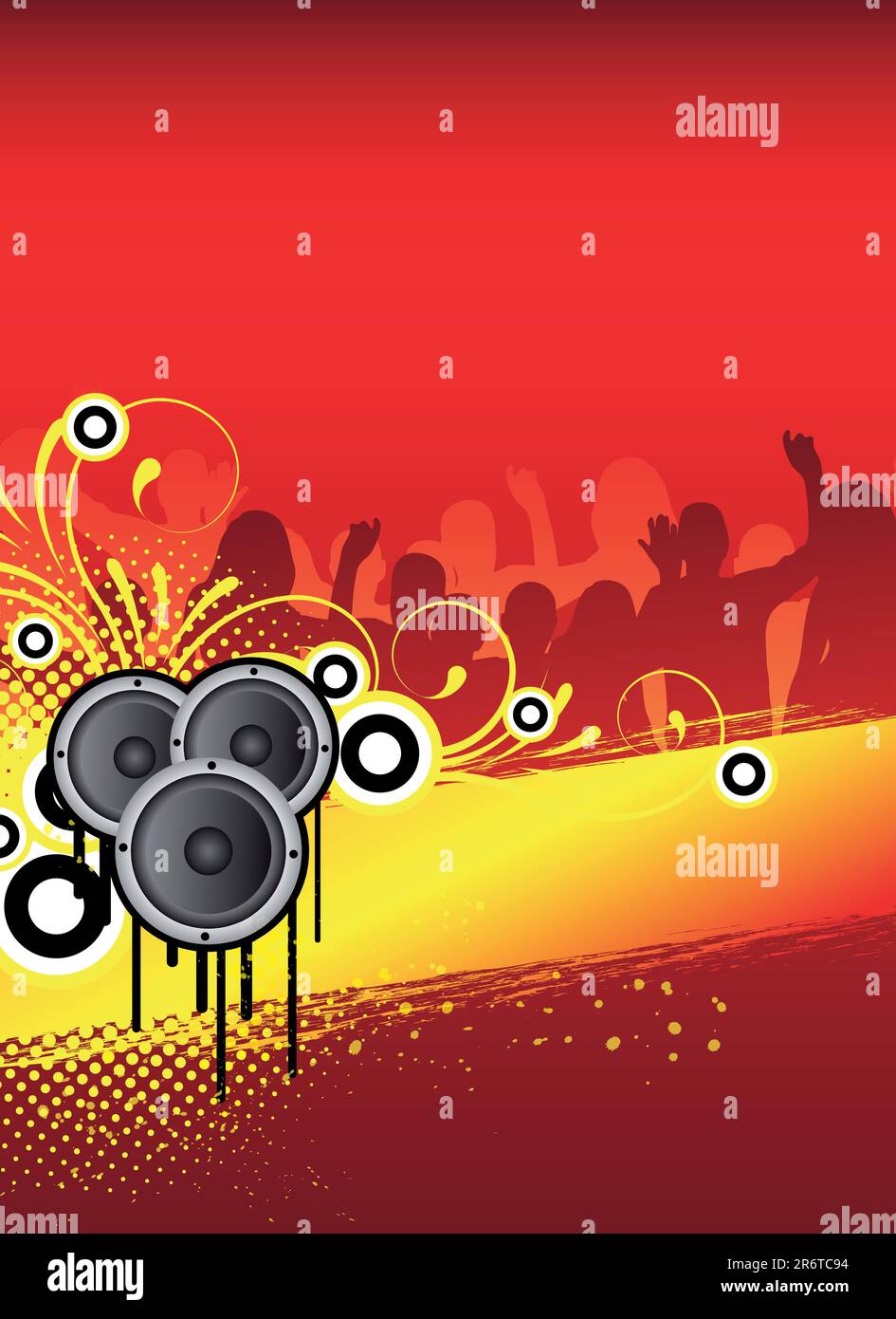 Dancing music home Stock Vector Images - Alamy