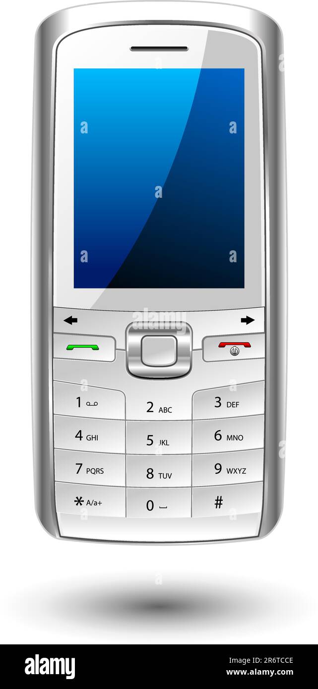 Mobile phone editable vector illustration Stock Vector Image & Art - Alamy