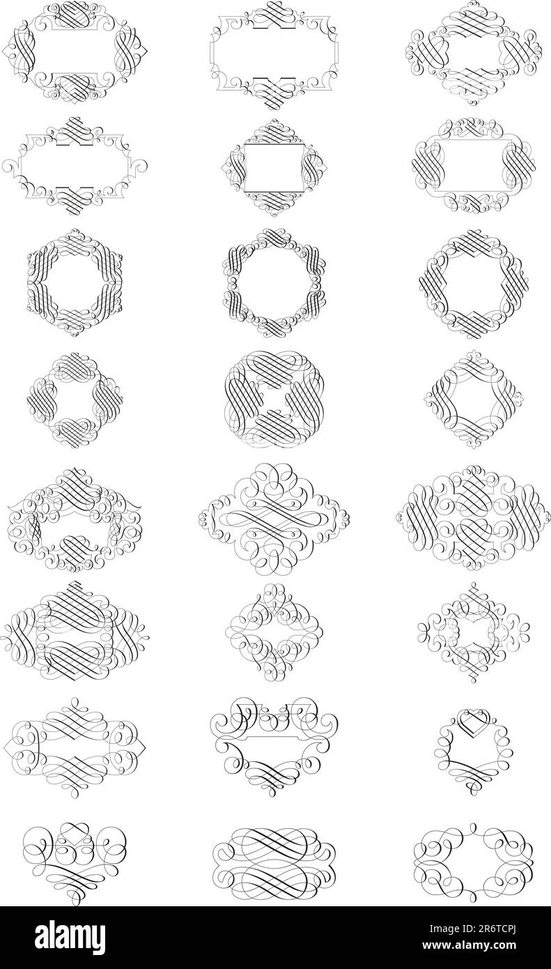 Scroll, cartouche, decor, vector illustration Stock Vector Image & Art ...